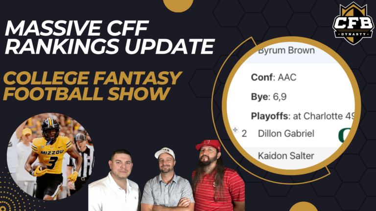 College Fantasy Football News w/ Impact on Fantasy - CFBDynasty.com